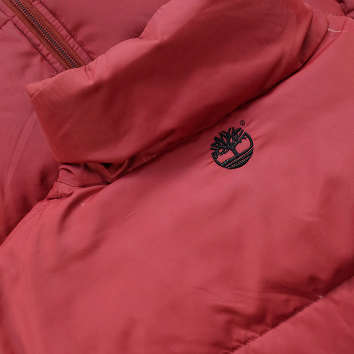 Vintage Timberland Embroidered Logo Down Puffy Jacket - S – Steep Store